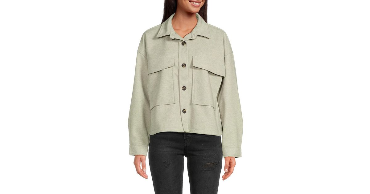 Beach Lunch Lounge Taya Drop Shoulder Jacket in Natural | Lyst