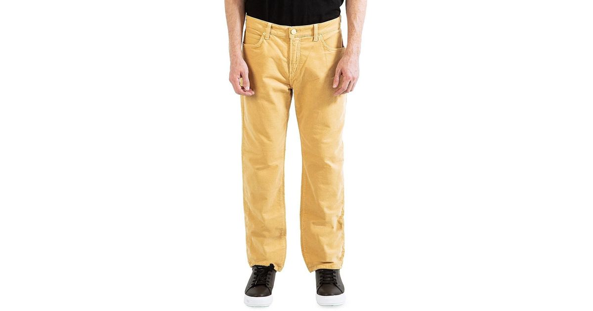 Monfrere Five-pocket Baggy Jeans in Yellow for Men | Lyst
