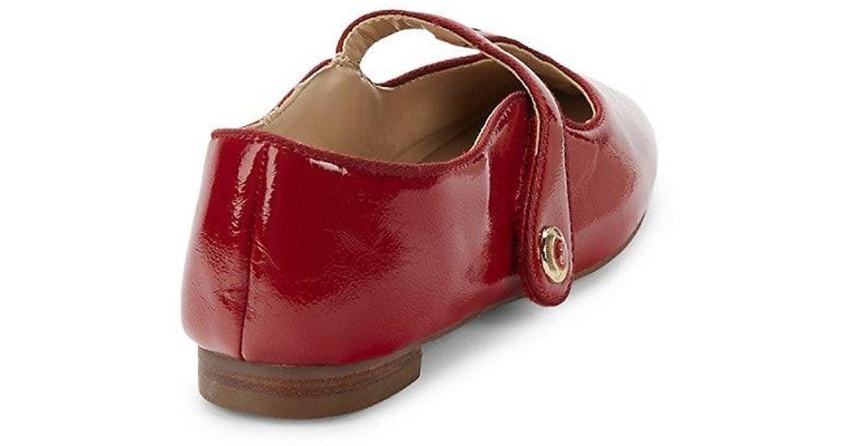 Sam Edelman Girl's Melody Square Toe Mary Jane in Red | Lyst