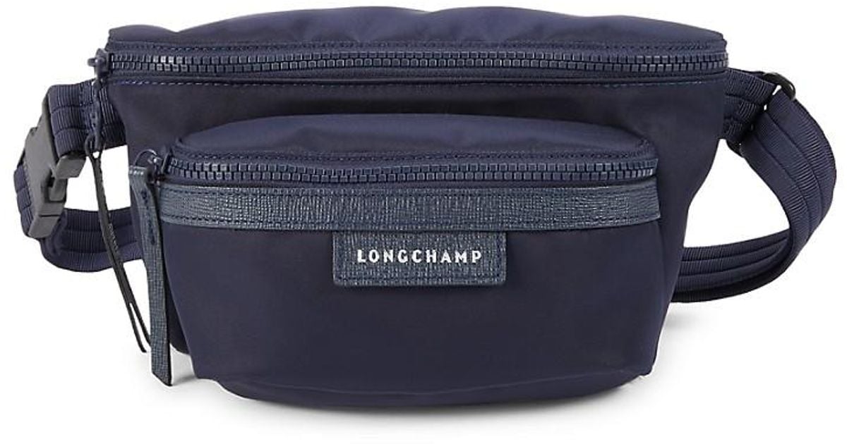 Longchamp Logo Belt Bag in Blue | Lyst