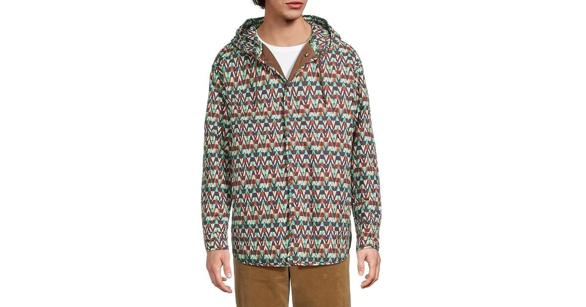Valentino V Logo Hooded Jacket in Grey for Men | Lyst UK