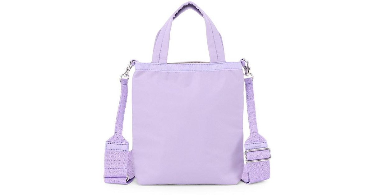 LeSportsac Mini Sheen Logo Two-Way Top Handle Bag in Purple | Lyst