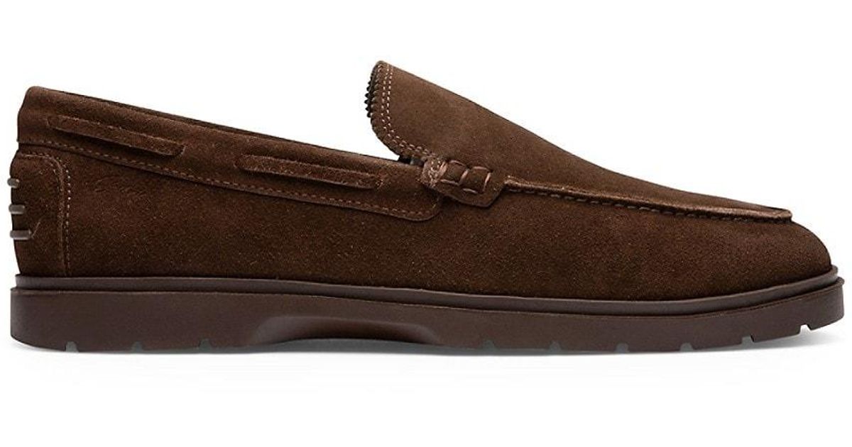 Gernie NYC Suede Apron Toe Loafers in Brown for Men | Lyst