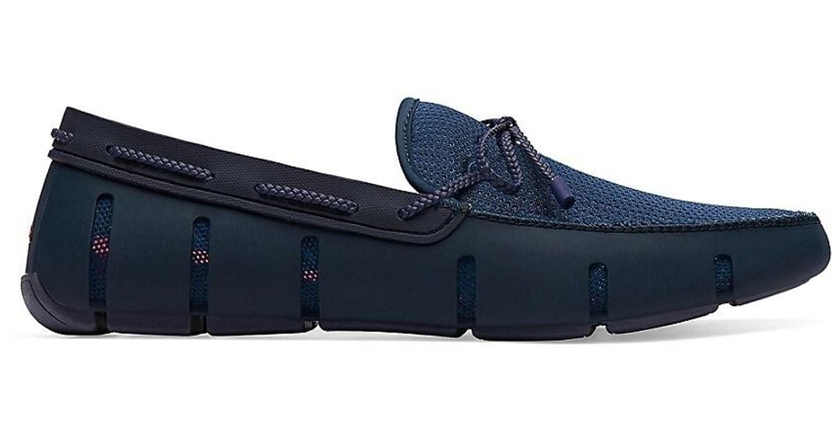 Swims Mesh Boat Shoes in Blue for Men | Lyst