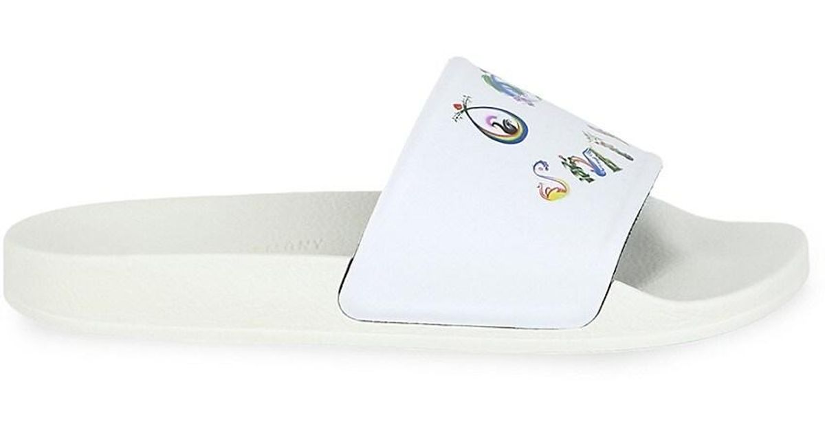 Opening Ceremony Graplic Pool Slides in White for Men | Lyst