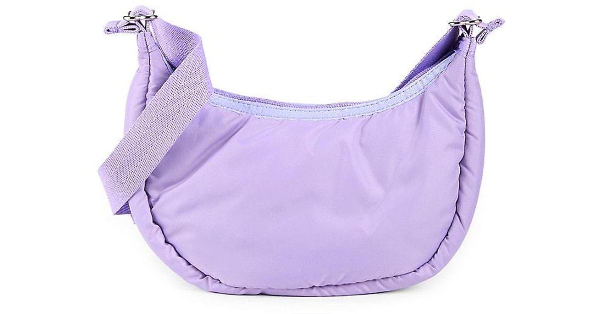 LeSportsac Mini Sheen Crescent Shoulder Bag in Purple | Lyst