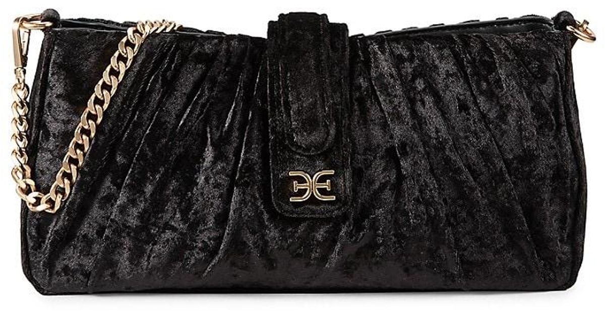 Sam Edelman Ellie Textured Convertible Clutch in Black | Lyst