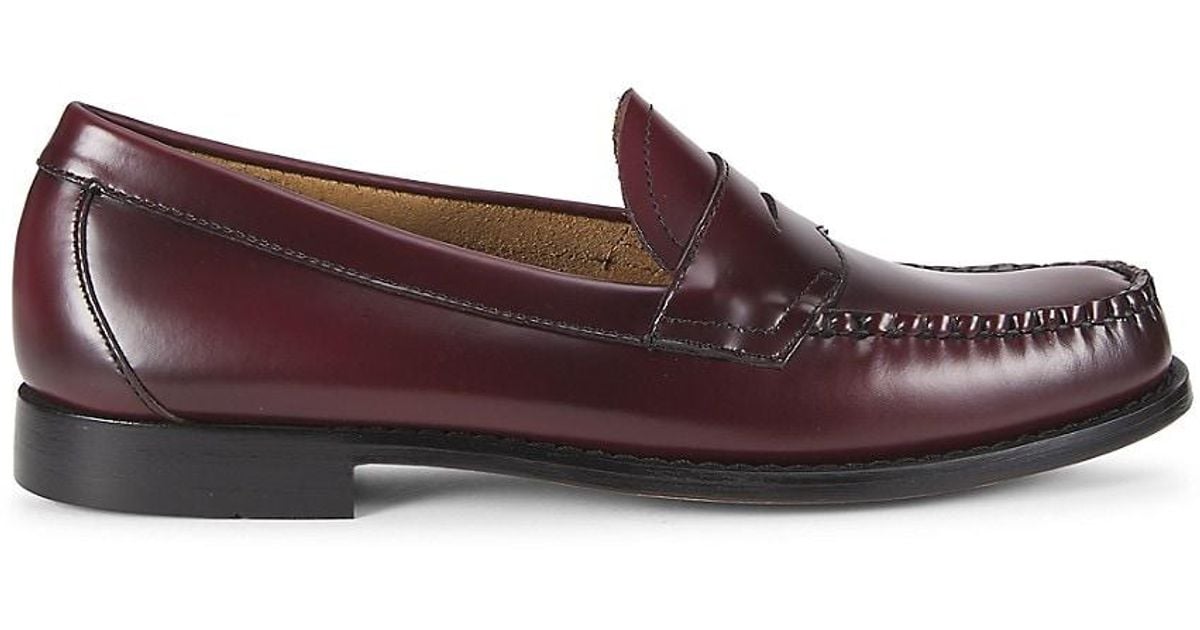 G.H. Bass & Co. G. H. Bass Logan Leather Penny Loafers in Brown for Men ...