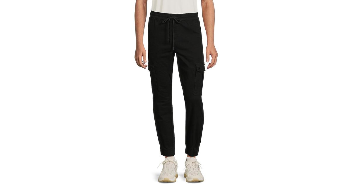 Wesc Slim Fit Utility Joggers in Black for Men | Lyst
