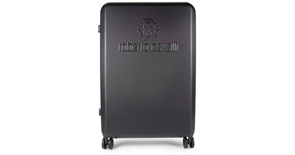Roberto Cavalli 28 Inch Expandable Hard Case Spinner Suitcase in Black ...