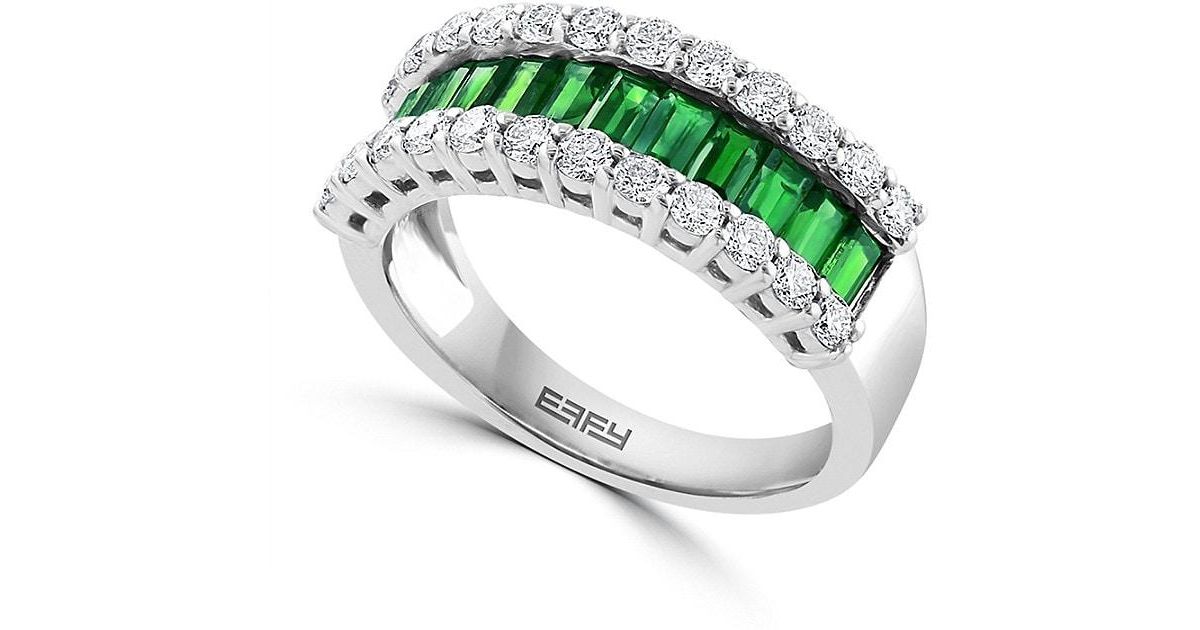 Effy 14K, & Diamond Ring in Green | Lyst