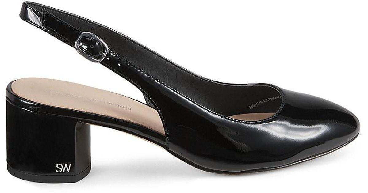 Stuart Weitzman 55Mm Patent Leather Pumps in Black | Lyst