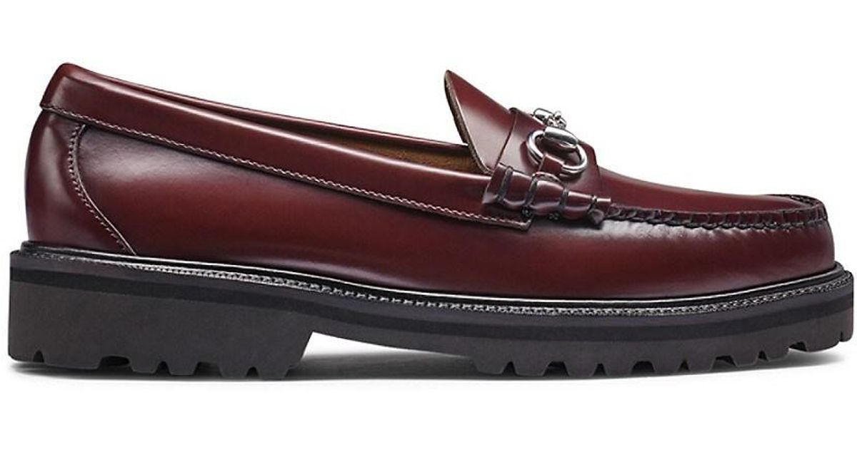 G.H. Bass & Co. Lincoln Bit Lug Loafer in Brown for Men | Lyst