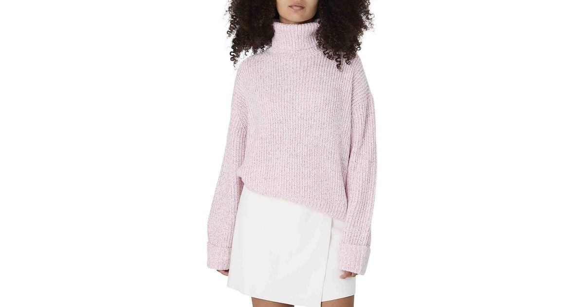 French Connection Jayla Turtle Neck Sweater in Pink | Lyst Australia