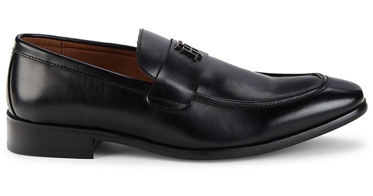 Tommy Hilfiger Sawlin Bit Loafers in Black for Men | Lyst