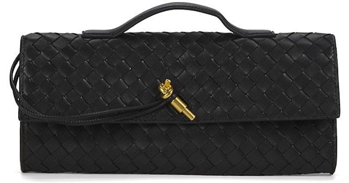 Walter Baker Juliette Leather Clutch in Black | Lyst
