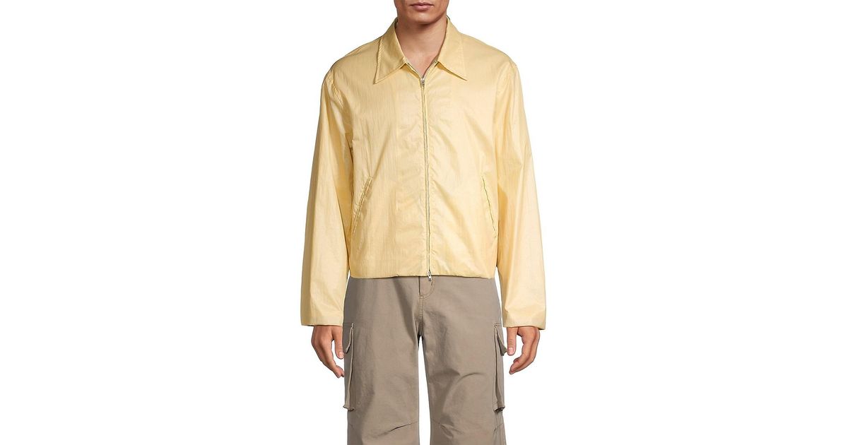 Our Legacy Mini Coated Jacket in Natural for Men | Lyst UK