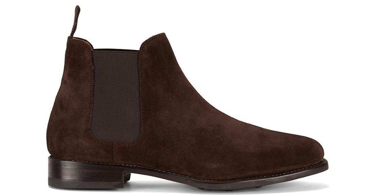 Allen Edmonds Driggs Suede Chelsea Boots in Brown for Men | Lyst UK