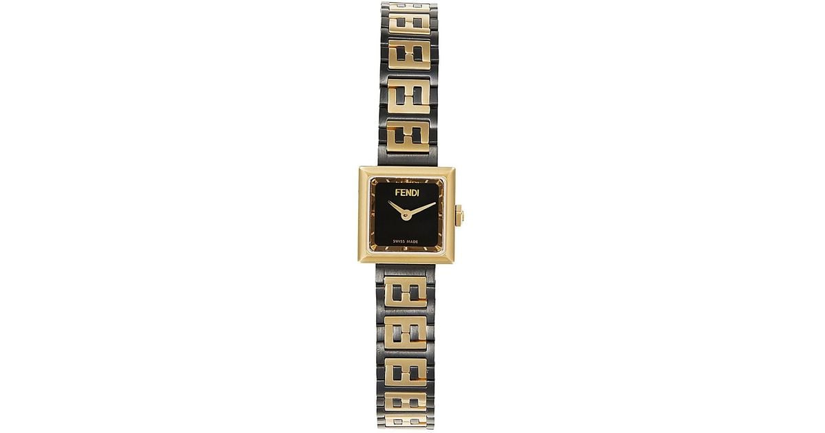 Fendi Forever 16Mm Stainless Steel & 0.02 Tcw Diamond Bracelet Watch in ...