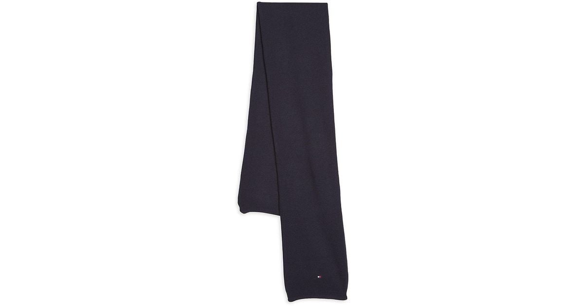 Tommy Hilfiger Flag Embroidered Logo Scarf in Blue for Men | Lyst UK