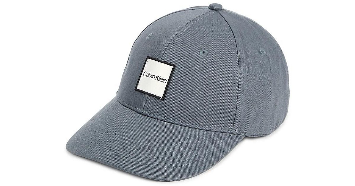 Calvin Klein Logo Embroidery Baseball Cap in Blue for Men | Lyst UK