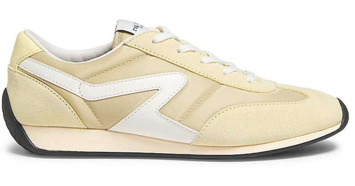 Rag & Bone Retro Runner Slim Low-top Sneakers in White | Lyst Canada