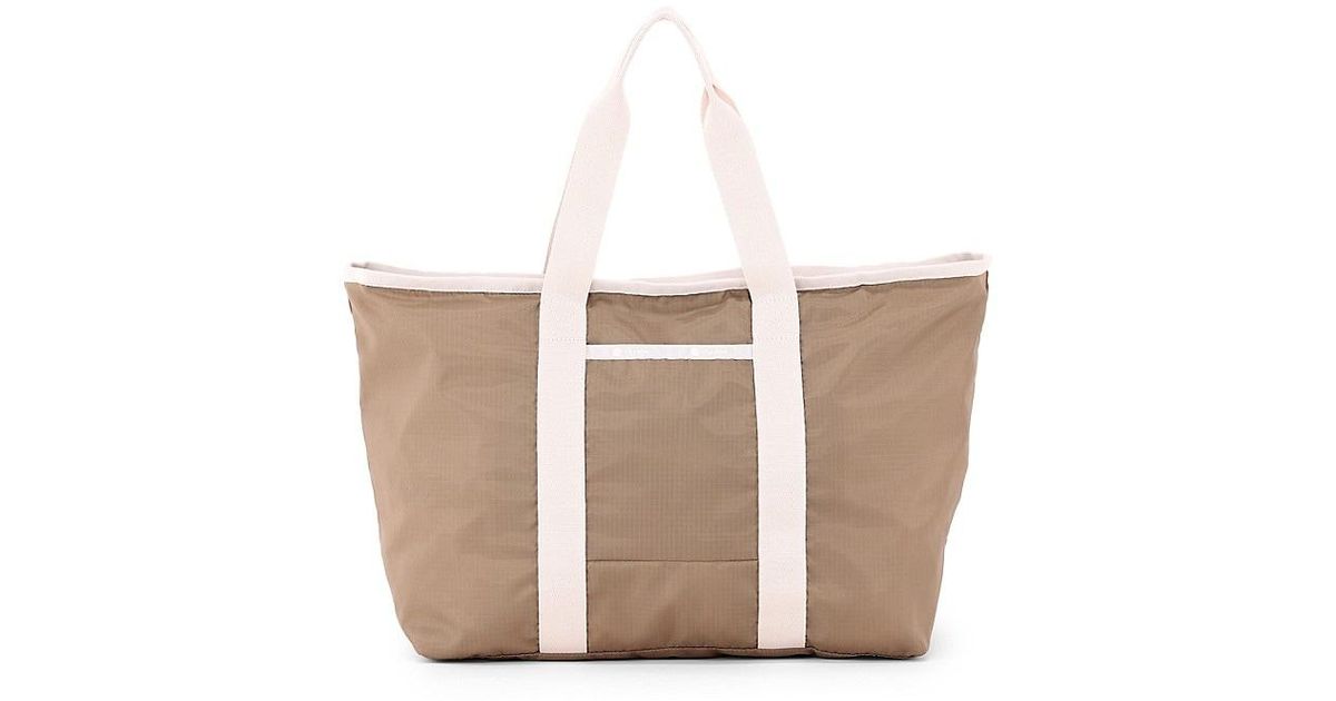 LeSportsac Logo Packable Tote in White | Lyst
