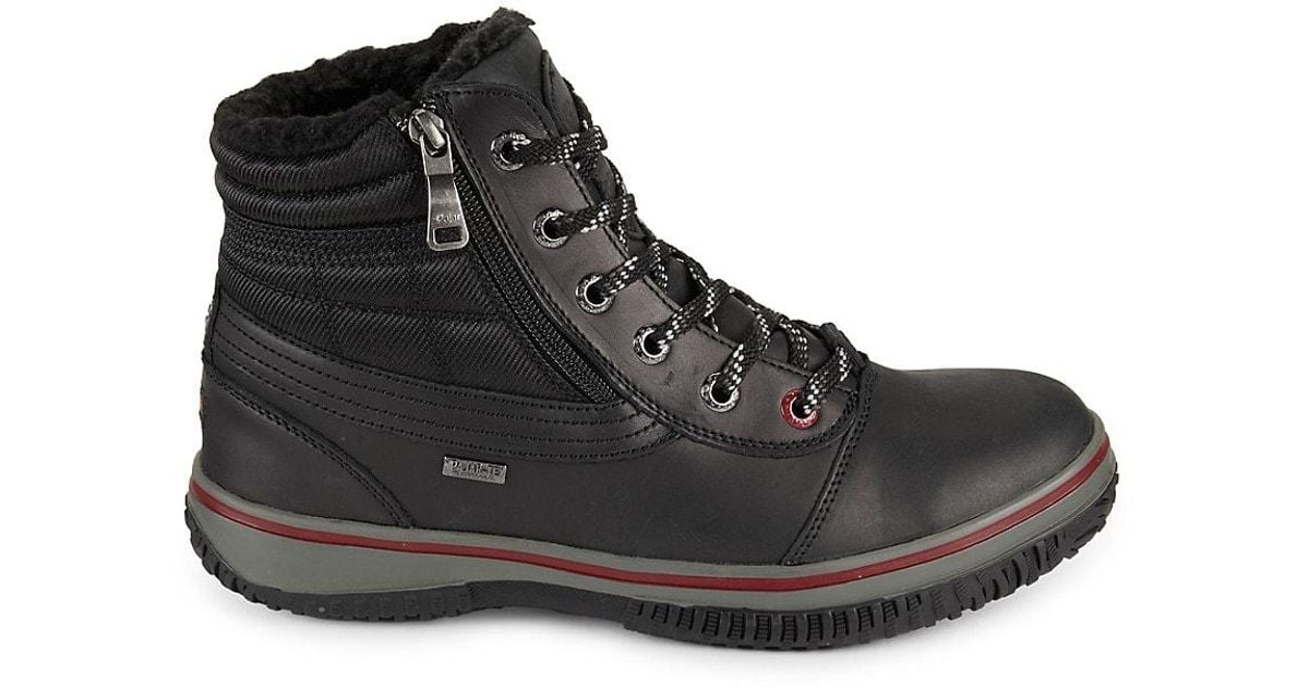 Pajar Tavin Leather Snow Boots in Black for Men | Lyst