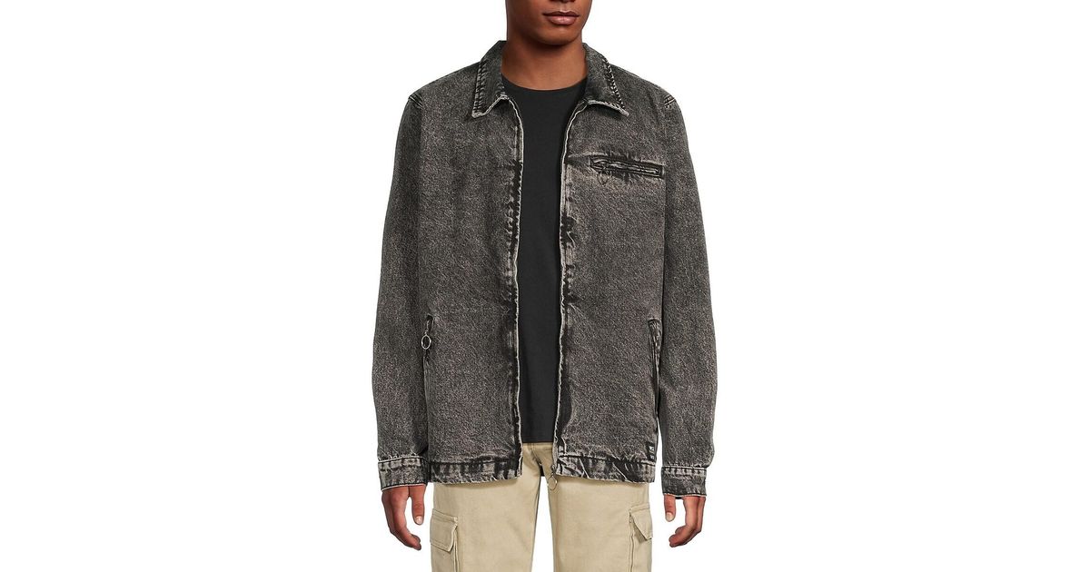 Wesc Denim Work Jacket in Black for Men | Lyst UK