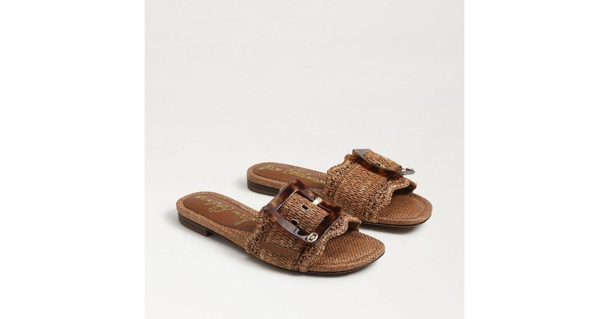 Sam Edelman Bambi Slide Sandal Cuoio in Brown | Lyst