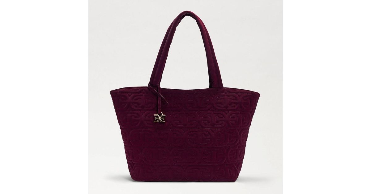 Sam Edelman Ethyl Top Zip E/W Tote Bordeau in Purple | Lyst