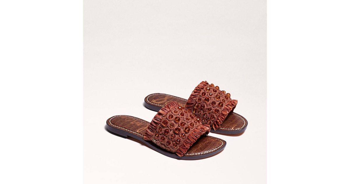 Sam Edelman Gladys Slide Sandal Cuoio in Brown | Lyst