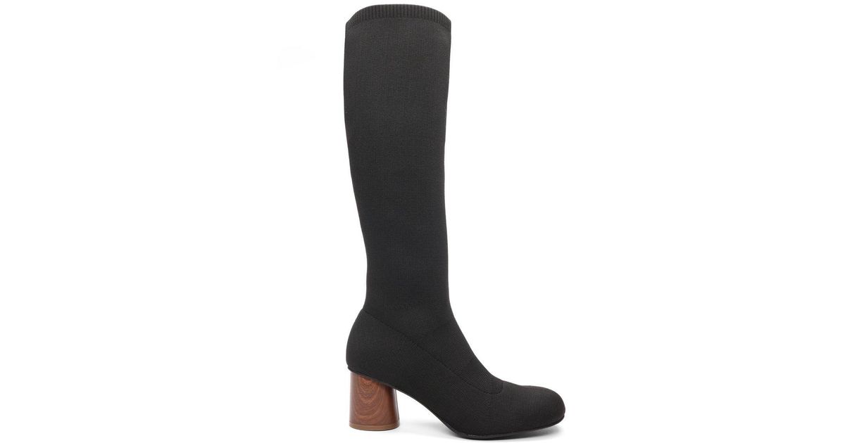 Sanctuary Ronnie Tall Shaft Stretch Boot Black | Lyst