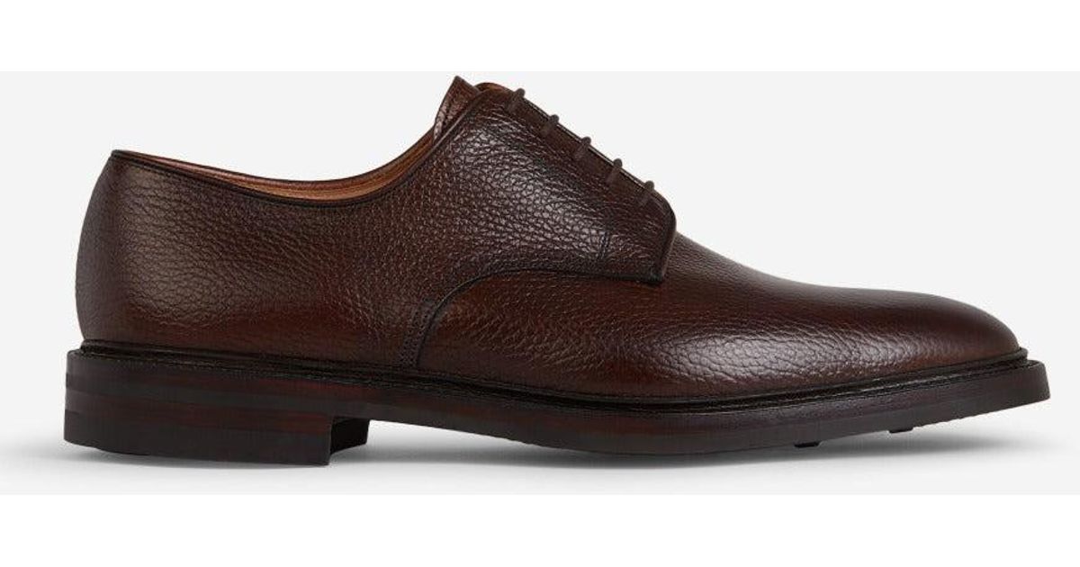 Crockett & Jones Leather Lace-Up Shoes in Brown for Men | Lyst