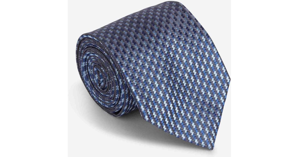 Brioni Textured Silk Tie in Blue for Men | Lyst UK