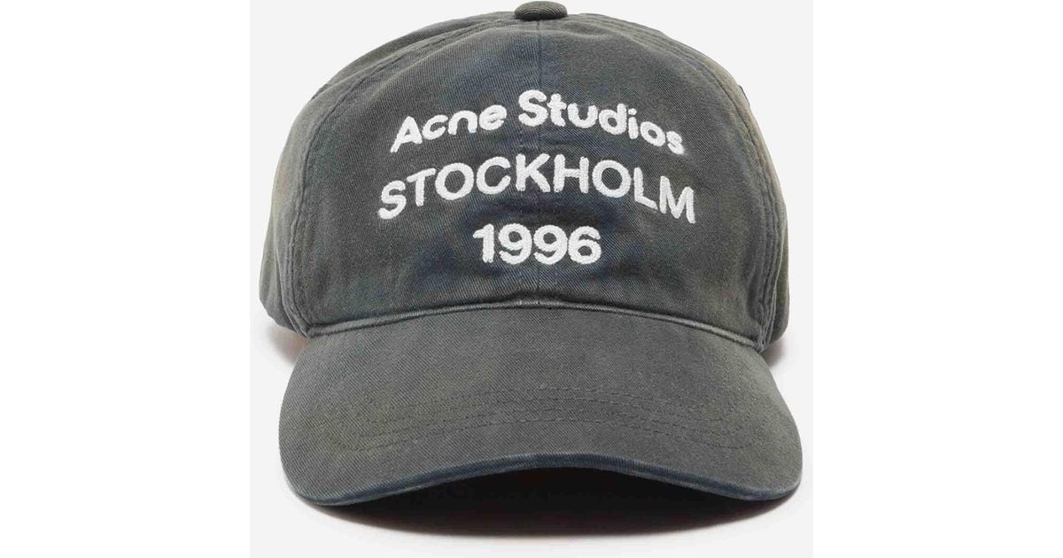 Acne Studios Logo Cap in Grey for Men | Lyst UK