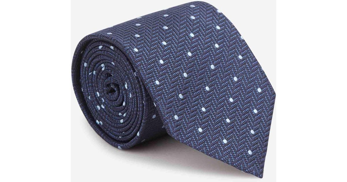 Brioni Polka Dot Tie in Blue for Men | Lyst UK