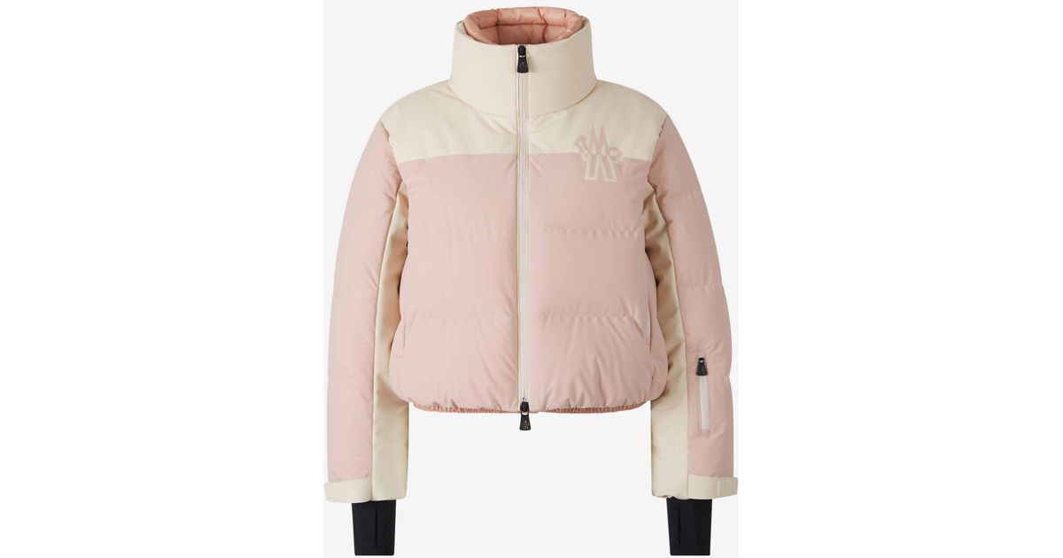 Moncler Quilted Down Jacket Light in Pink | Lyst UK