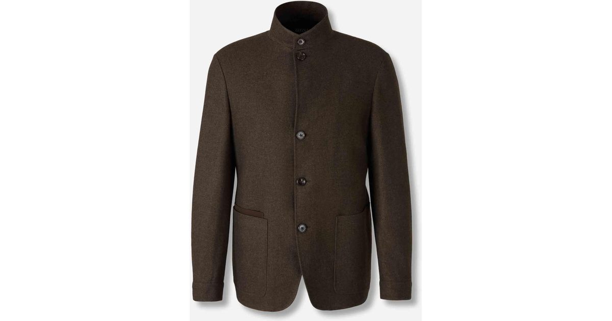 ZEGNA Jacket Il Conte in Brown for Men | Lyst UK