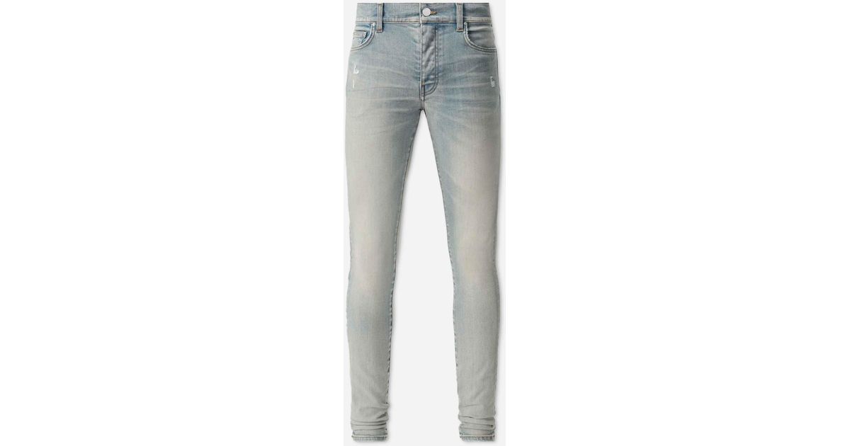 Amiri Slim Stack Jeans in Blue for Men | Lyst UK