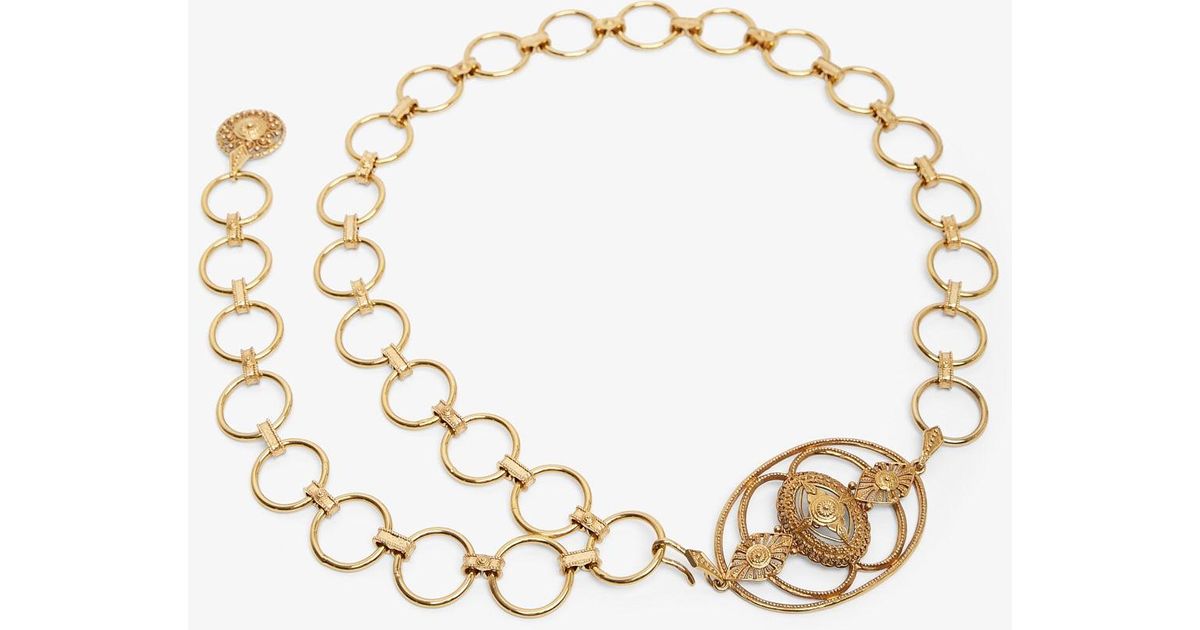 Chloé Vintage Jewel Gold Belt | Lyst