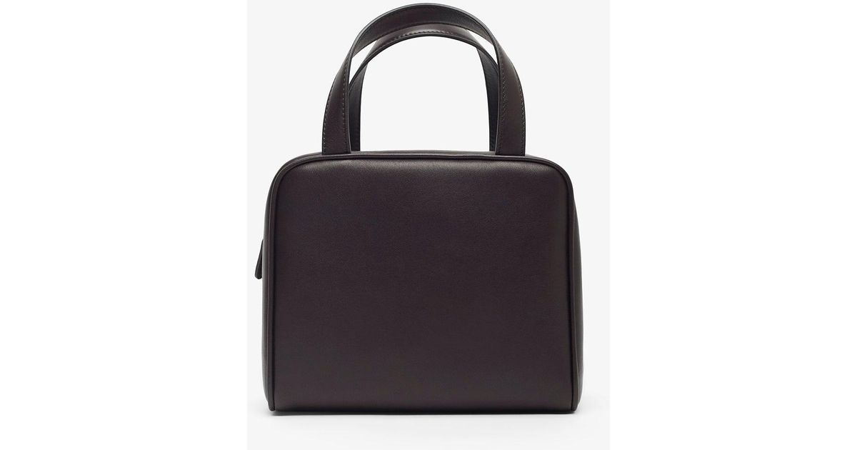 The Row Ray Dark Brown Nappa Bag in Blue | Lyst
