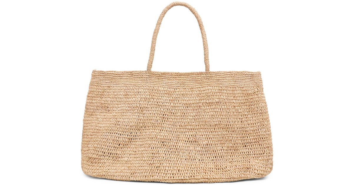 The Row Oregon Raffia Bag in Natural | Lyst