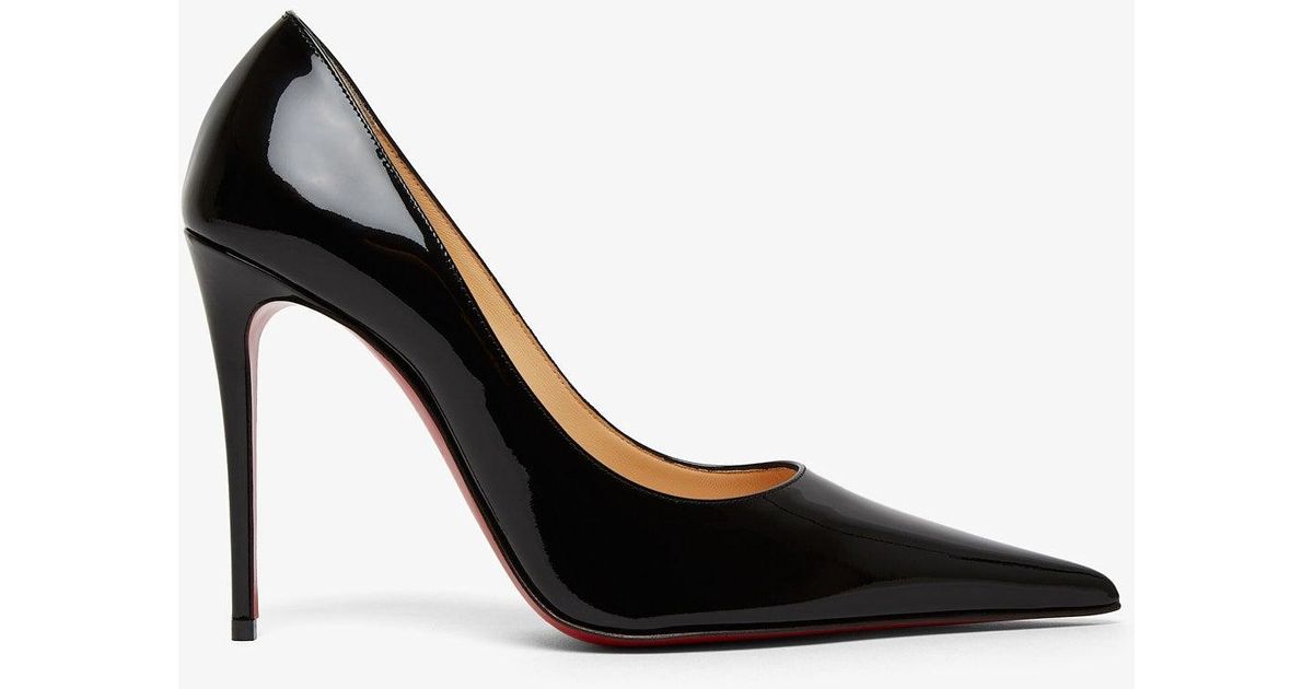 Christian Louboutin Kate Max 100 Black Patent Pumps | Lyst