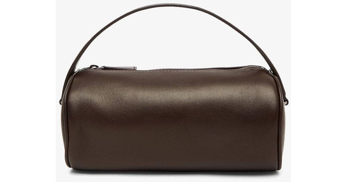 The Row Round 90's Dark Brown Leather Bag | Lyst UK