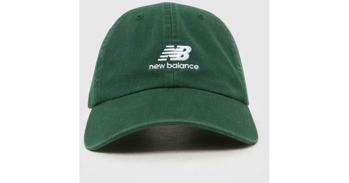 New Balance Stacked Logo 6 Panel Cap in Green | Lyst UK