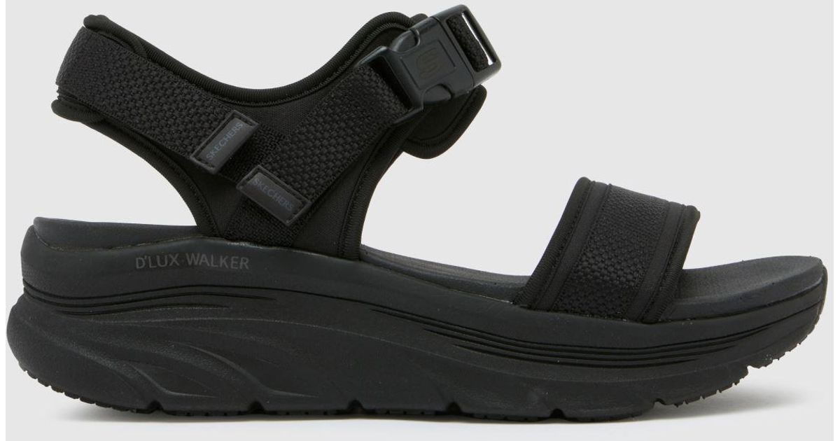 Skechers Dlux Walker Sandals In in Black | Lyst UK