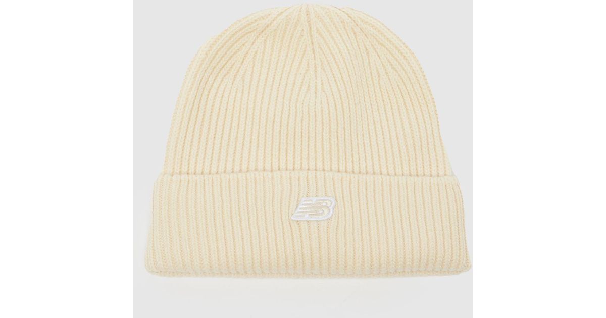 New Balance Winter Watchman Beanie V2 in Natural | Lyst UK