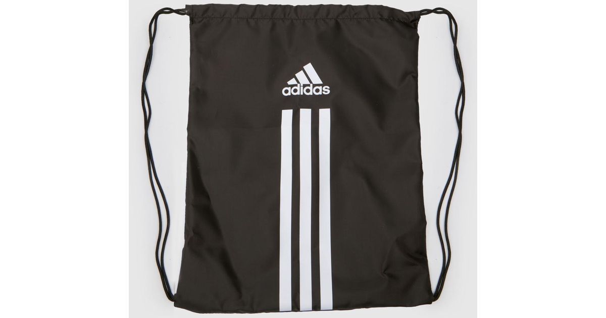 adidas Power Drawstring Bag in Black | Lyst UK