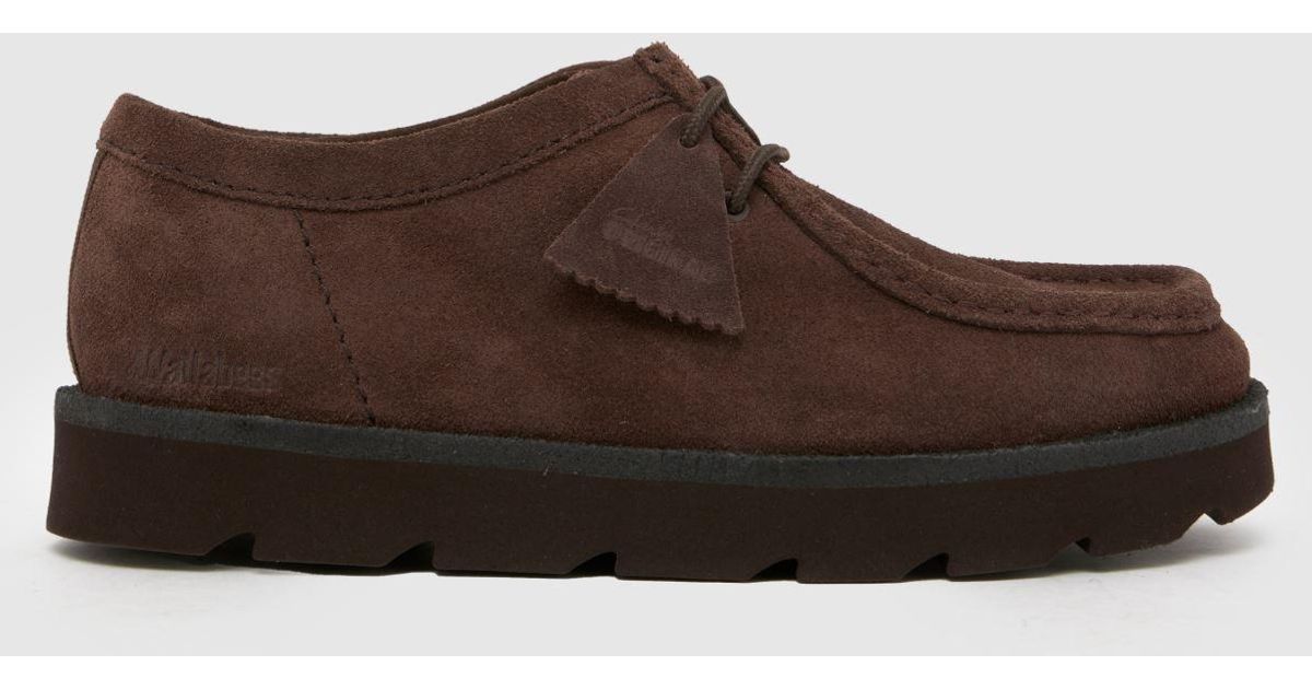 Clarks Meare Wallabee Shoes in Brown for Men | Lyst UK